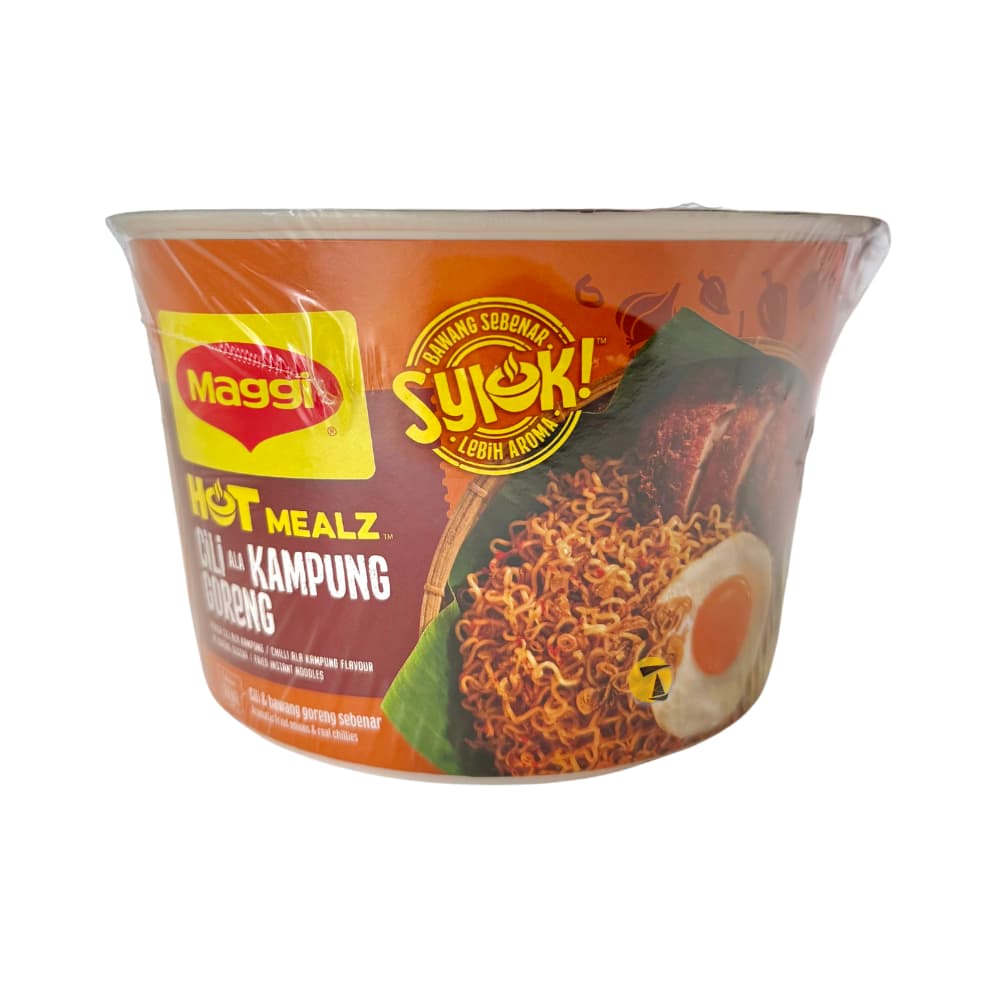 Maggi Hot Mealz Chilli ale Kampung Flavour BOWL Noodles - 12x94g - BB ...